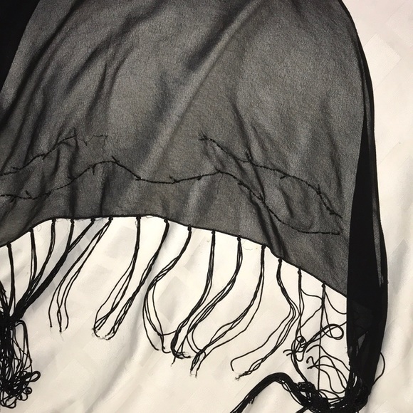 Accessories | Black Sheer Wrap | Poshmark